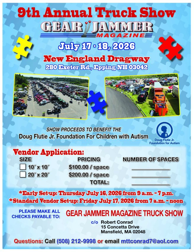9th Annual Gear Jammer Magazine Truck Show July 17th & 18th, 2026